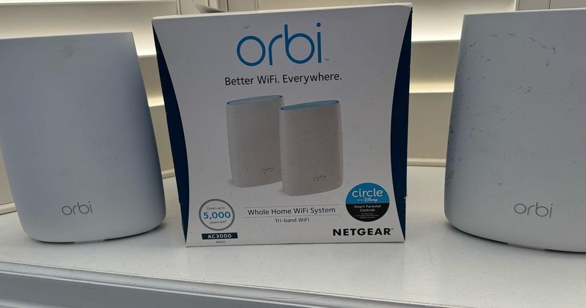 Netgear Orbi AC3000 Router plus Satellite RBK50 for $50 in Lexington ...