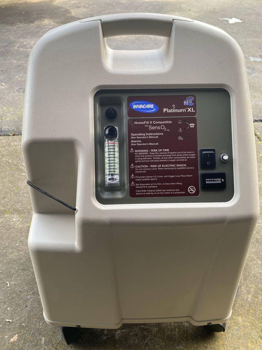 Invacare Platinum XL HomeFill II Oxygen Concentrator for $300 in ...