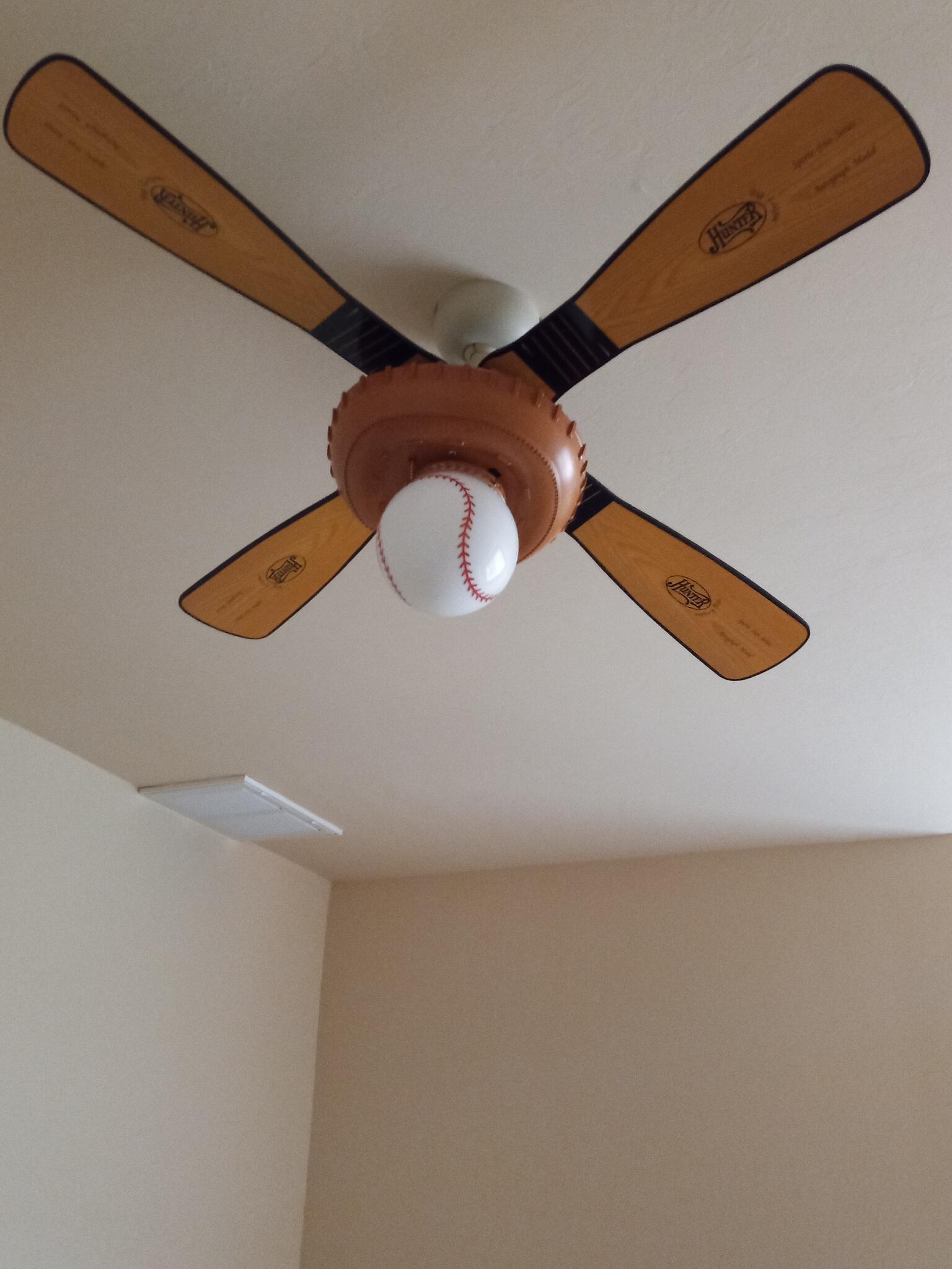 Hunter Baseball Bat Ceiling Fan | Shelly Lighting