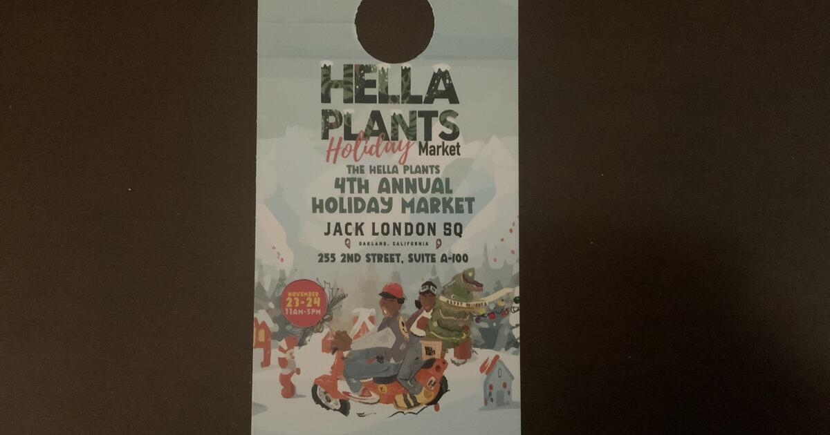 Hella Plants Holiday Market Flyer for $10 in Oakland, CA | For Sale ...