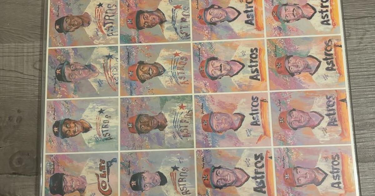 1986 Houston Astros Allstars Baseball Cards Poster for $10 in Santa ...