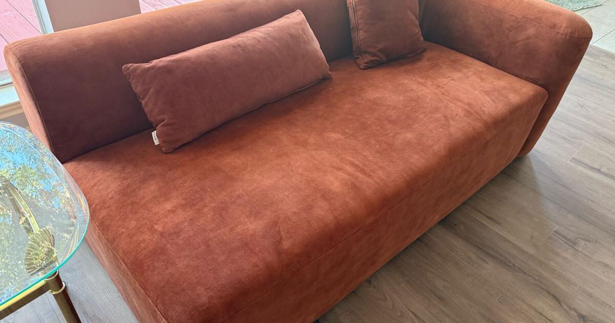 Modern style Rust Colored Sofa for $145 in Houston, TX | For Sale ...