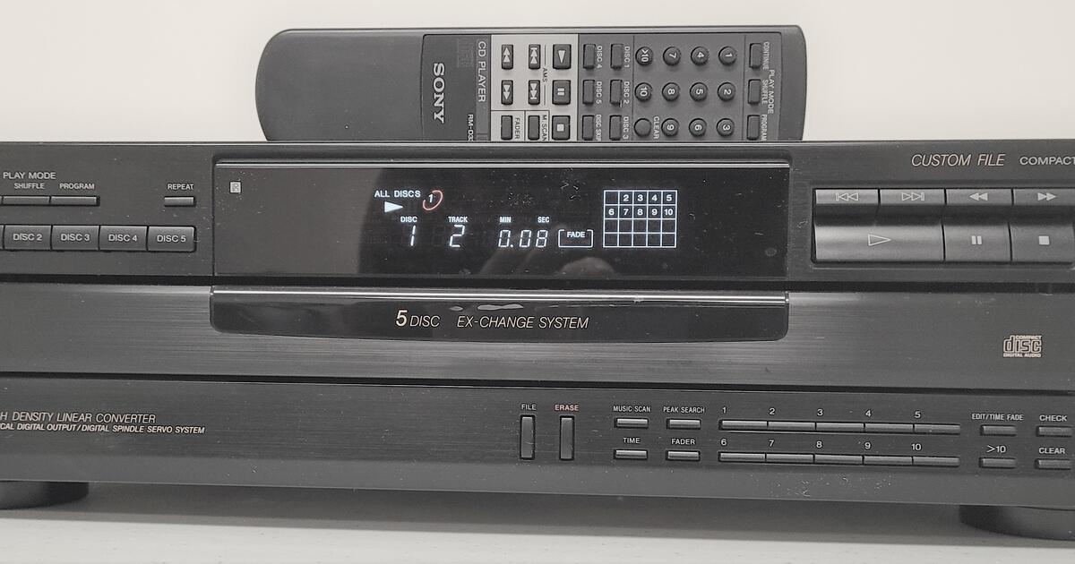 Sony CDP-C445 5-Disc CD Player w/Remote & Manual for $60 in Clarkston ...
