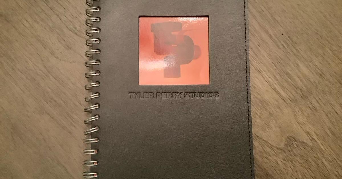 Tyler Perry studio notebook, journal; unknown if original. Very Nice ...