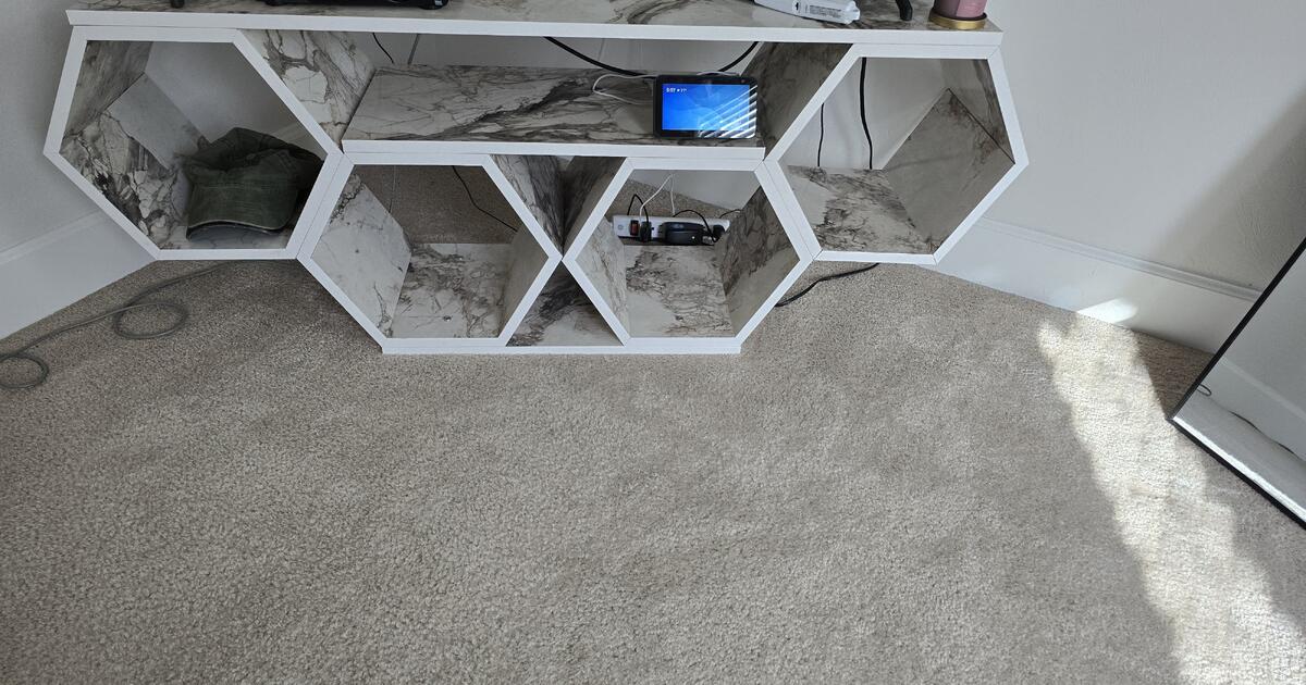 Hexagonal Marble TV Stand for $50 in Woodlawn, MD | For Sale & Free ...