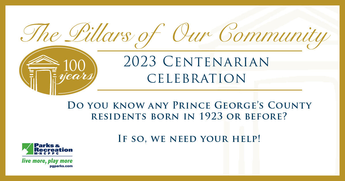 2023 Centenarian Celebration (Prince George’s County Government ...