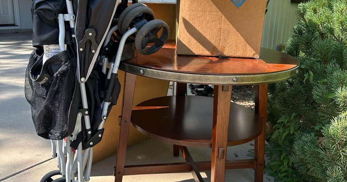 Side table, stroller, light fixture for Free in Cherry Hills Village ...