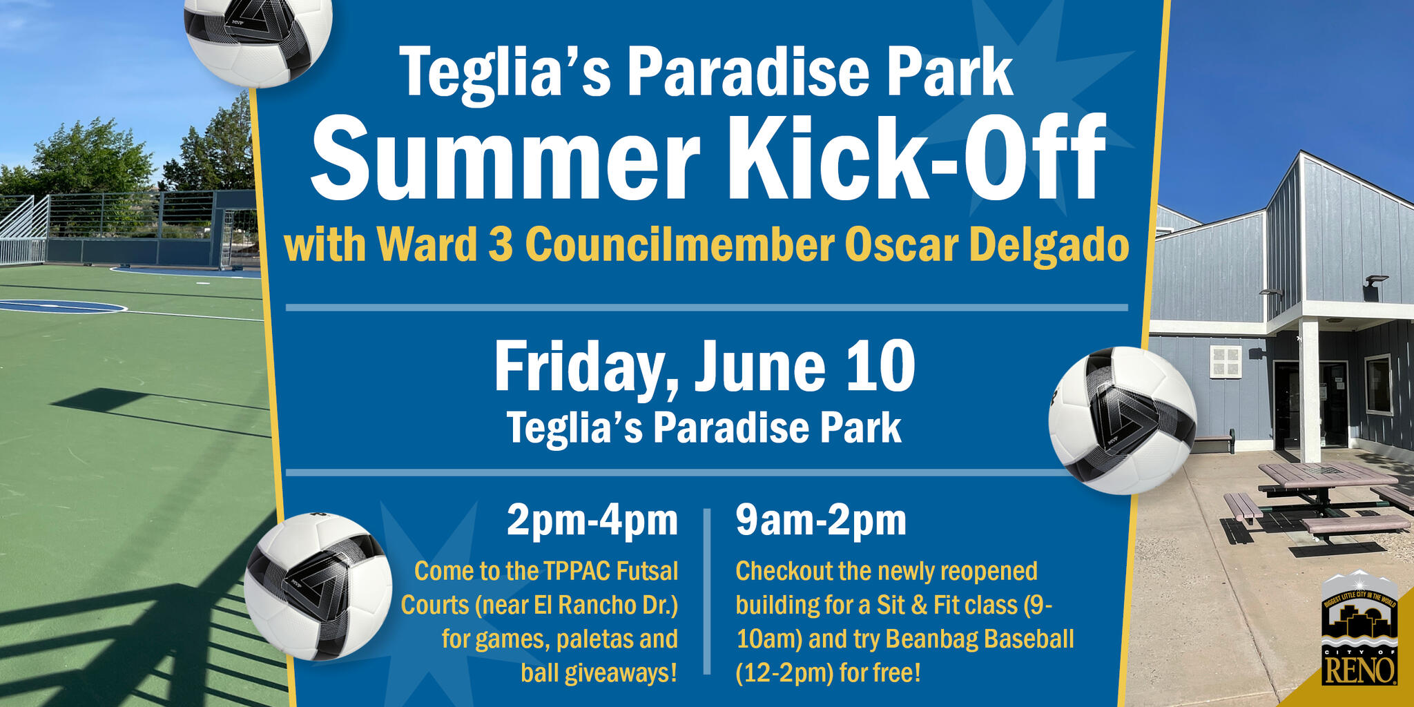 Teglia's Paradise Park Summer Kick-Off (City of Reno) — Nextdoor — Nextdoor