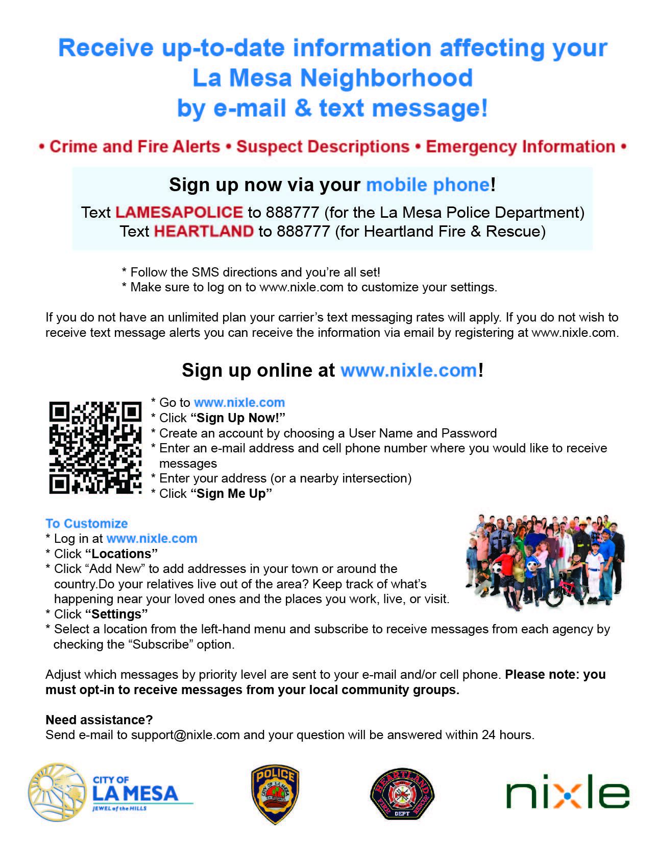 Nixle--alerts and advisories (La Mesa Police Department) — Nextdoor ...