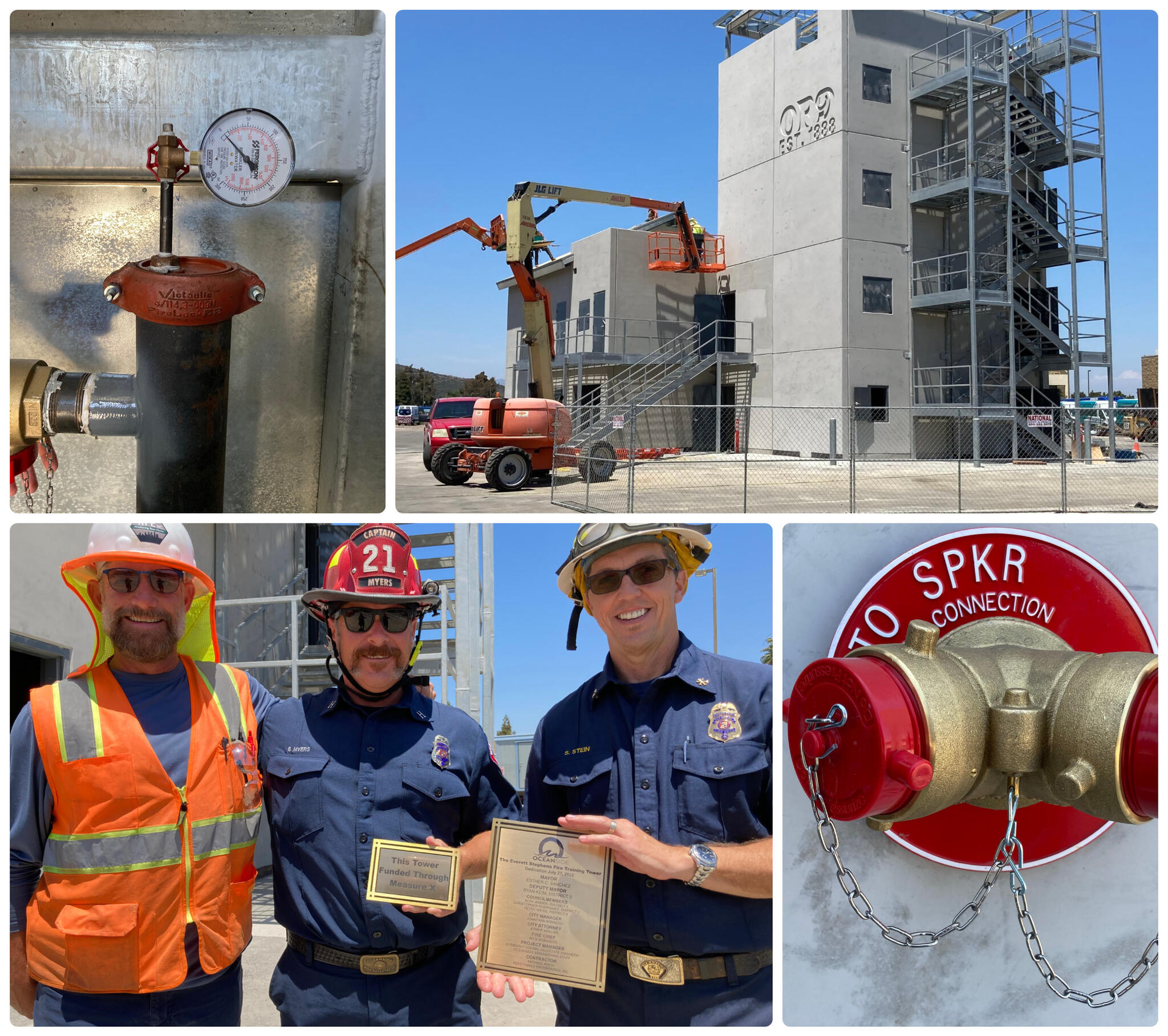 New Fire Training Tower Unveiled, New Fire Station Groundbreaking (City ...