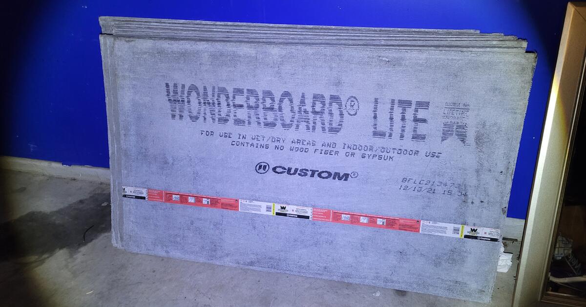 FREE wonderboard lite fiberglass cement backerboard 4 sheets in ...