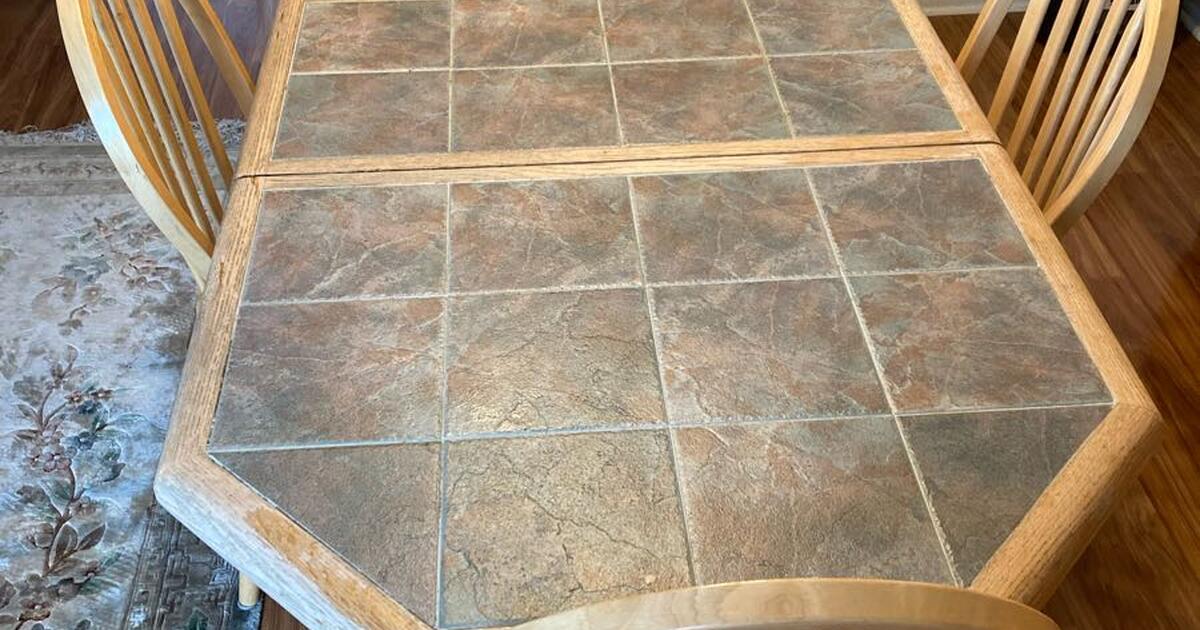 Tile Top Dining Table with 4 Chairs for $149 in Brigantine, NJ | For ...