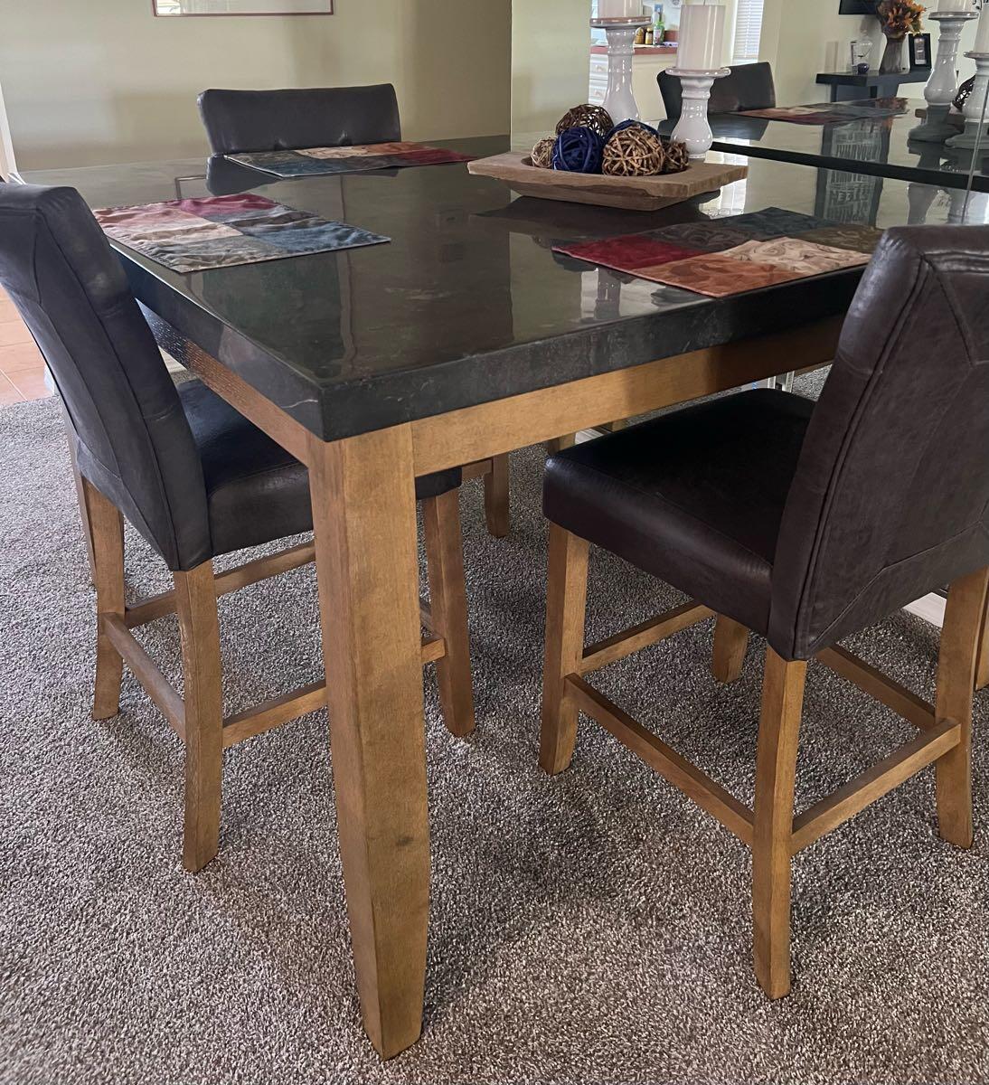 Hi-top Table with 6 chairs for $250 in Vero Beach, FL | For Sale & Free ...