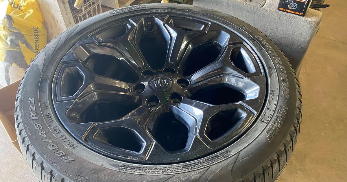 Set of four 2022 DODGE RAM 1500 TRX OEM FACTORY 22” WHEELS RIMS BLACK ...