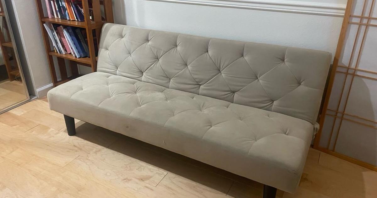 Beige Microfleece Sofa Bed for $70 in Boulder, CO | For Sale & Free ...