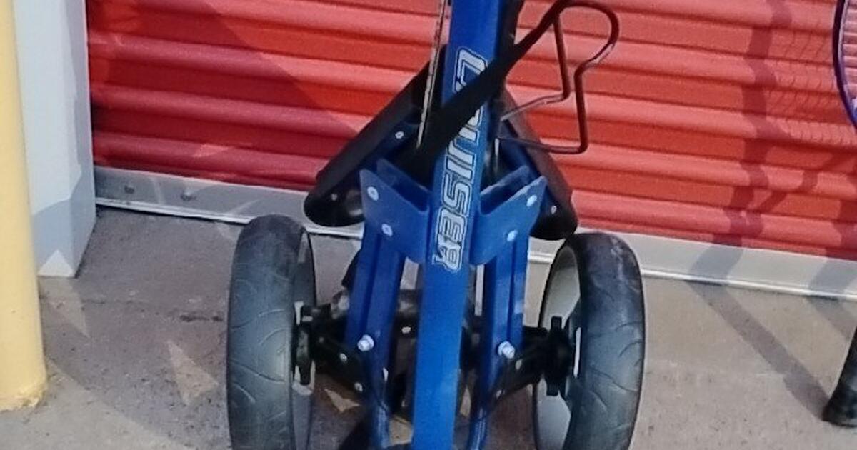 Blue Golf Push Cart for $10 in Amarillo, TX | For Sale & Free — Nextdoor