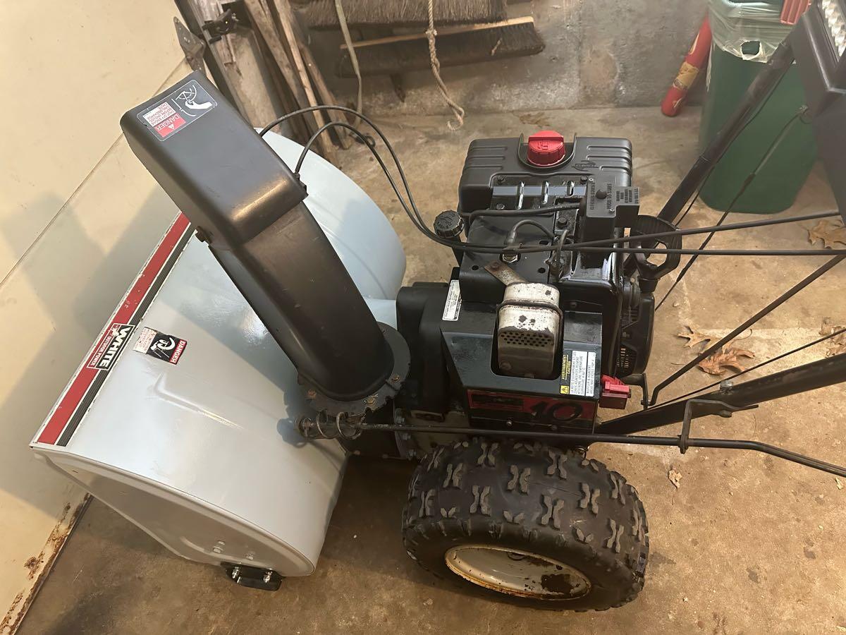 Working Heavy-Duty Snowblower, White Snow Boss 10 HP 30” for $349 in ...