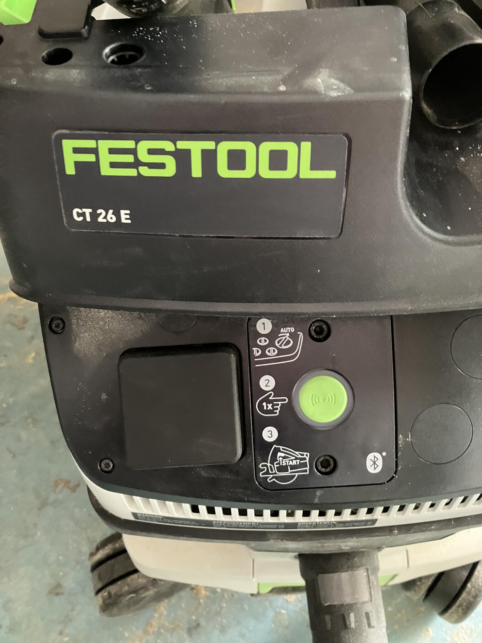 Festool CT 26 E HEPA Dust Extractor, 5 bags, Blue tooth on off for $399 ...
