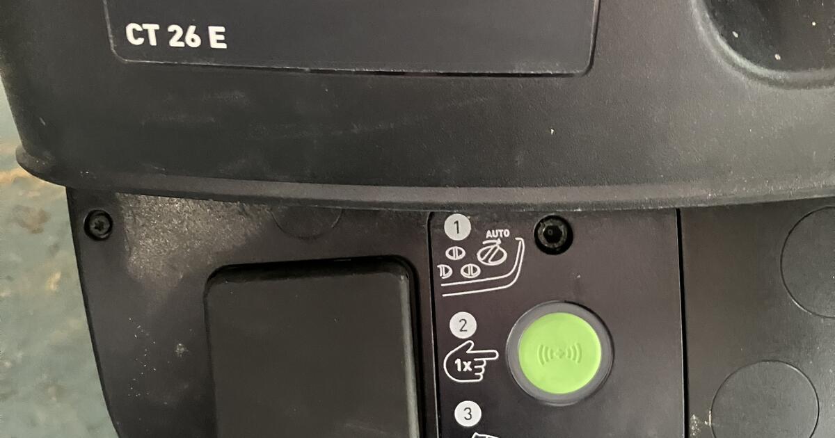 Festool CT 26 E HEPA Dust Extractor, 5 bags, Blue tooth on off for $399 ...