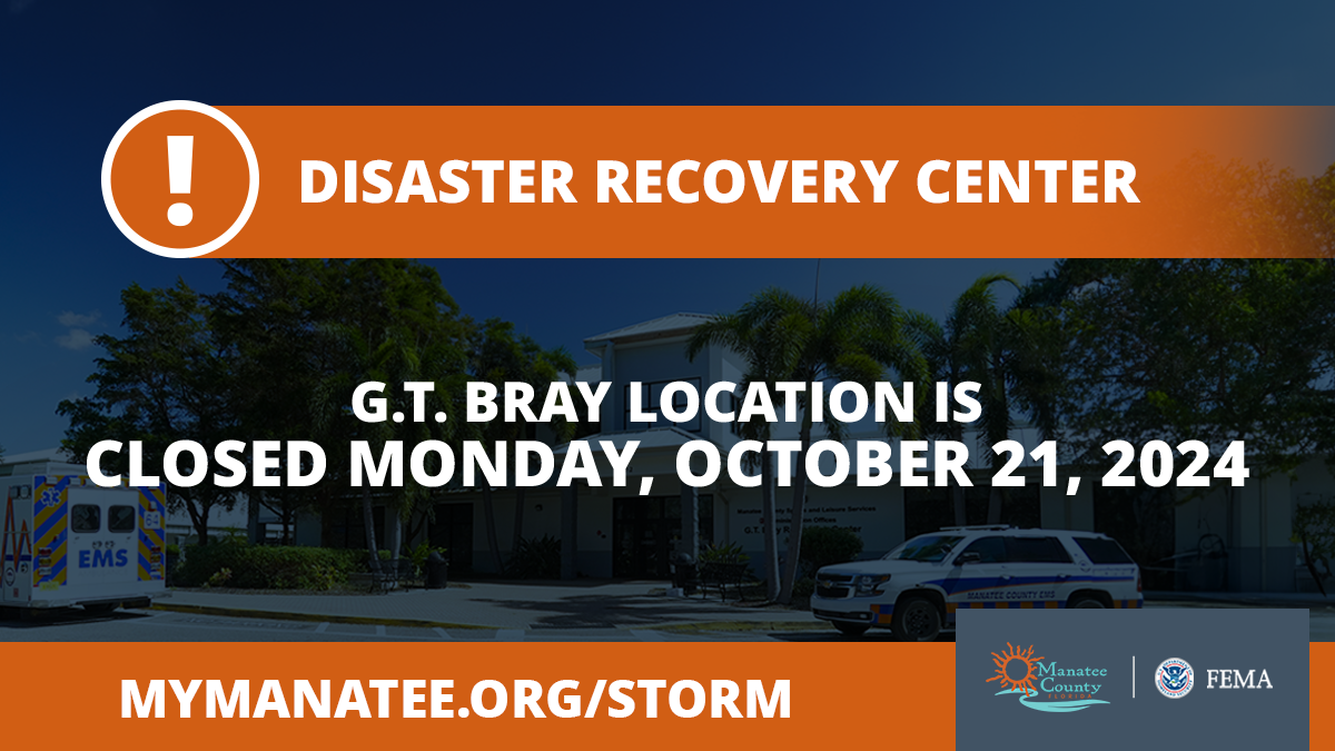 The FEMA Disaster Recovery Center (DRC) is moving from GT Bray Park to ...