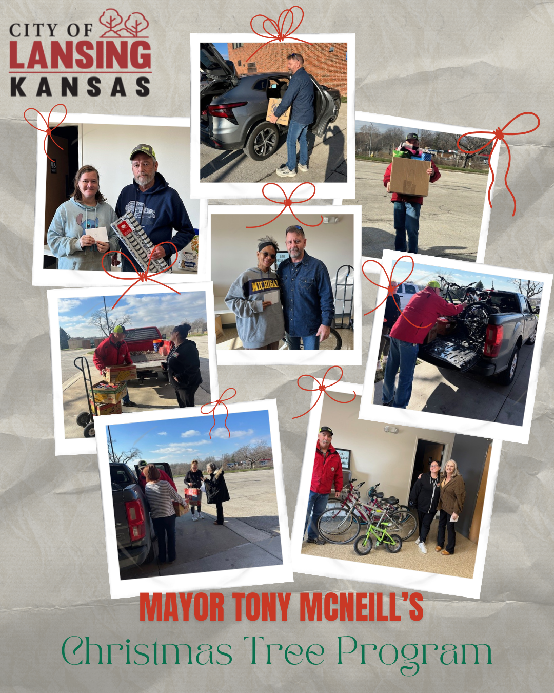 Mayor Tony McNeill, Councilman Gene Kirby, and city staff distributed ...