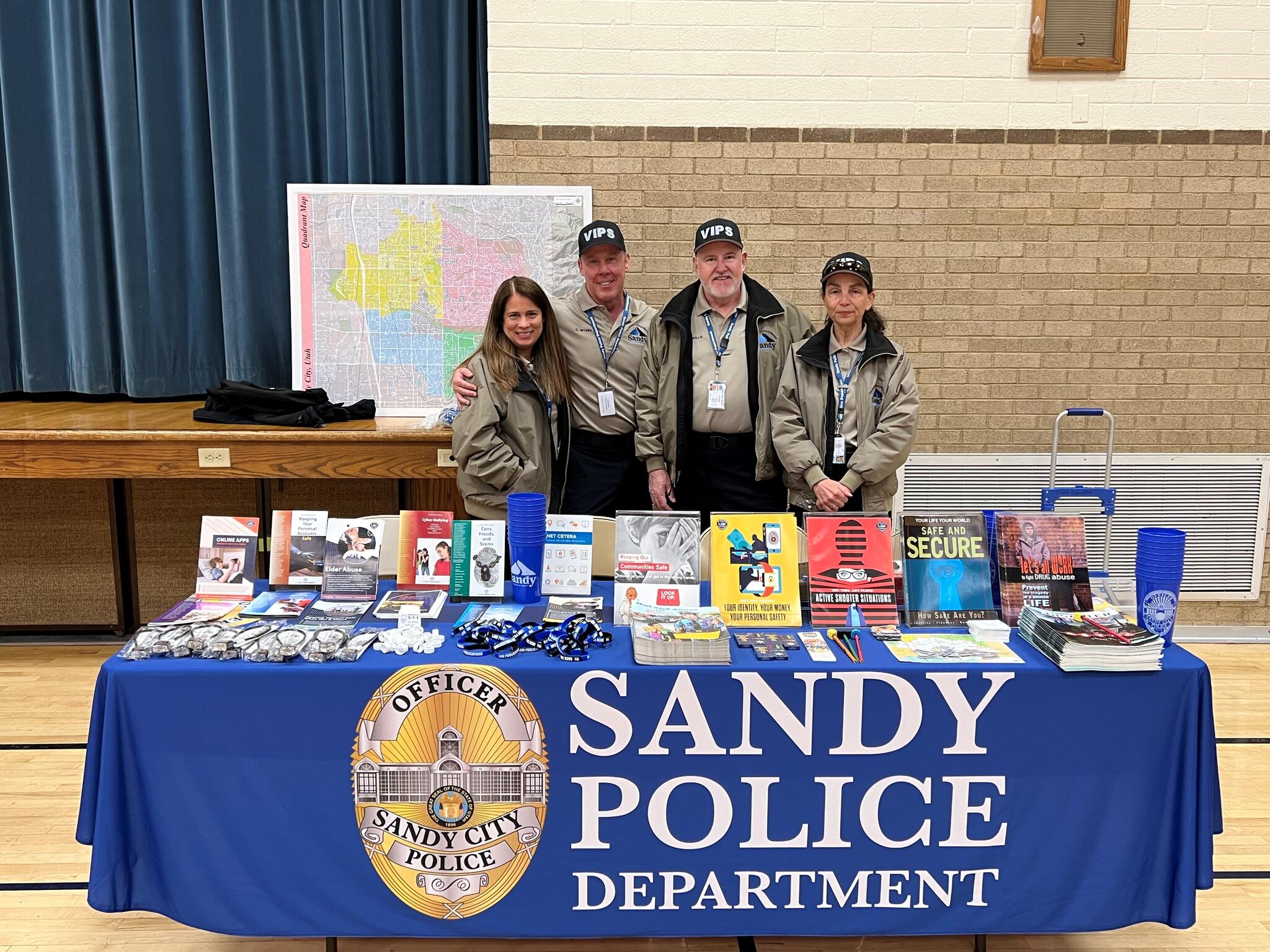 The Police Department Volunteers In Police Service (VIPS) were able to ...