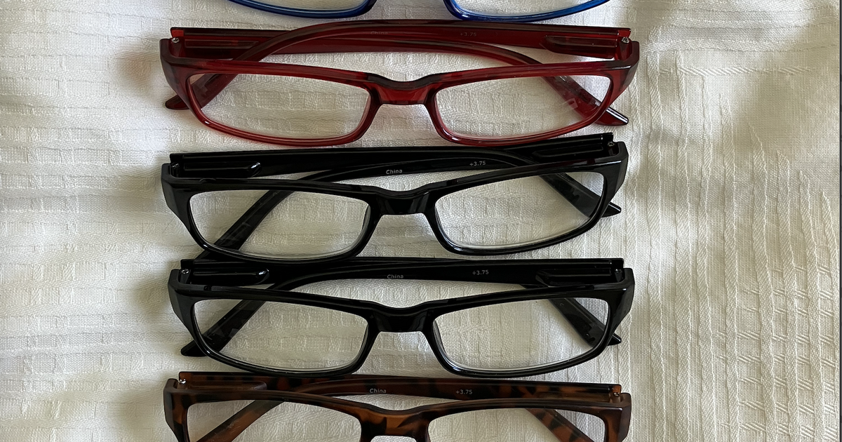 Free Reading Glasses, 3 pair, 3.75 magnification. Excellent condition ...