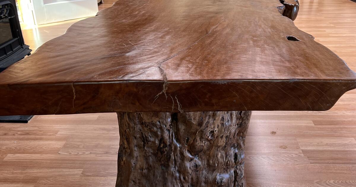 Lychee wood live-edge slab table for $3200 in Santa Cruz, CA | For Sale ...