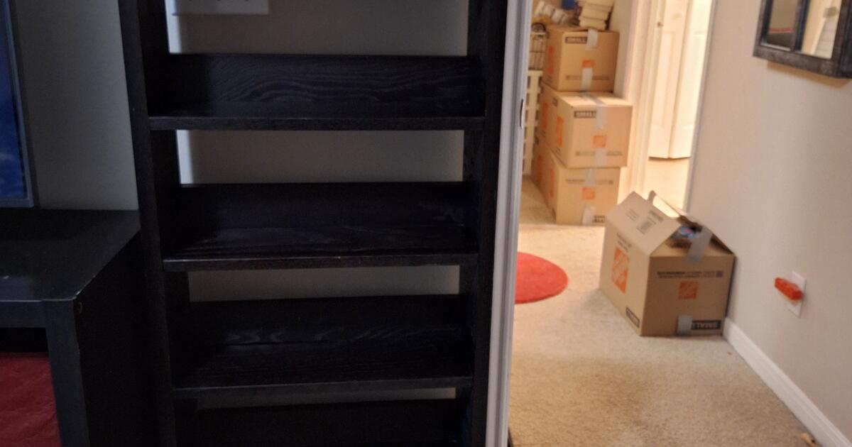 Black Wooden Bookshelf for $25 in Colorado Springs, CO | For Sale ...