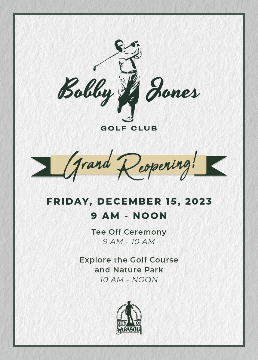 Join us as we celebrate the grand reopening of Bobby Jones Golf Club ...