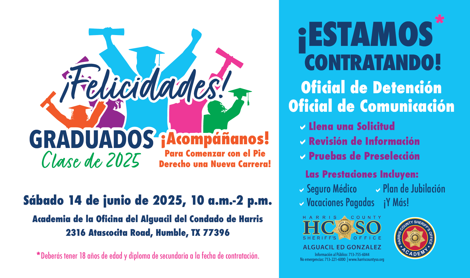 🎓 Class of 2025—Launch Your Career With Purpose! (Harris County Sheriff's Office) — Nextdoor ...