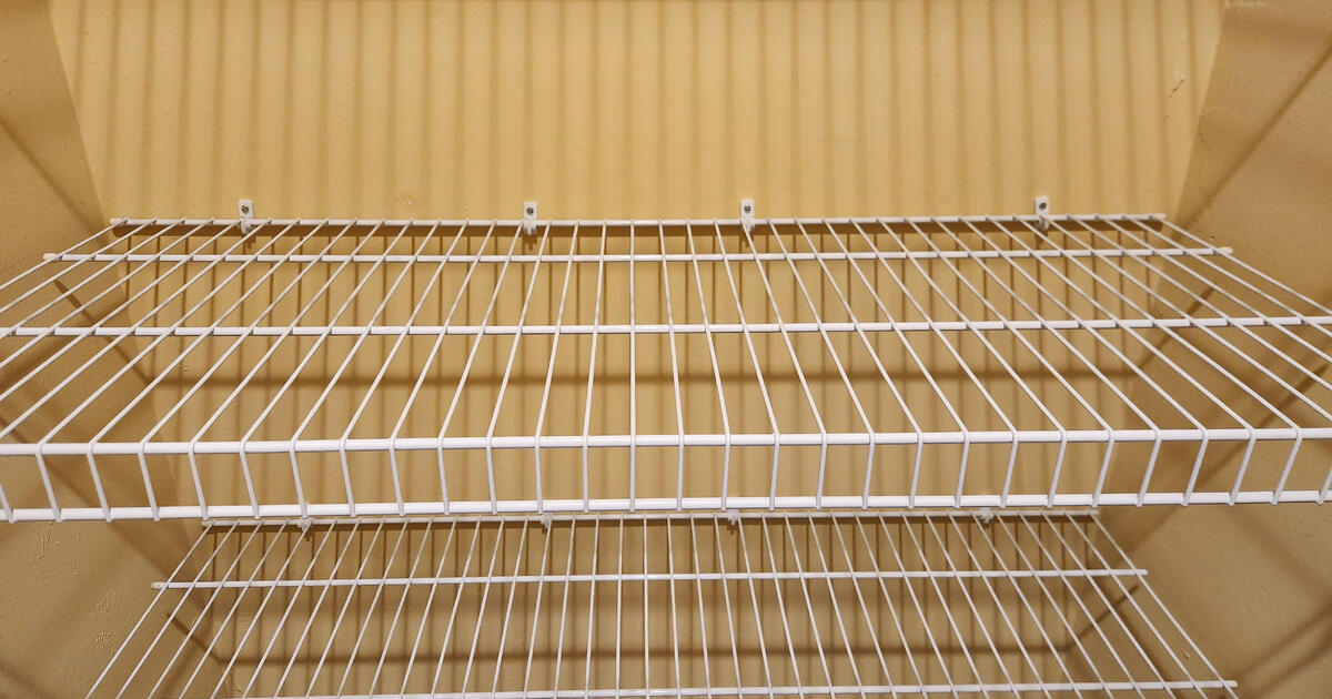 Sturdy White Wire Shelving Racks for Closet Organizational System for ...