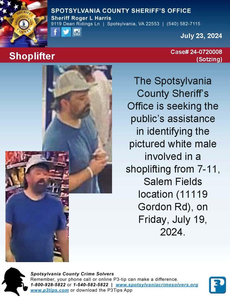 An anonymous tip through our P3 system may result in a financial reward. (Spotsylvania Sheriff's ...