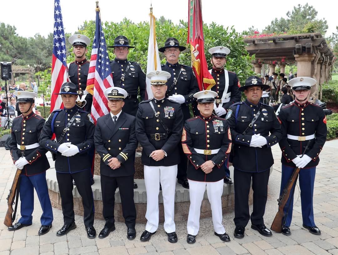 This morning, the Irvine Police Department Honor Guard partnered with ...