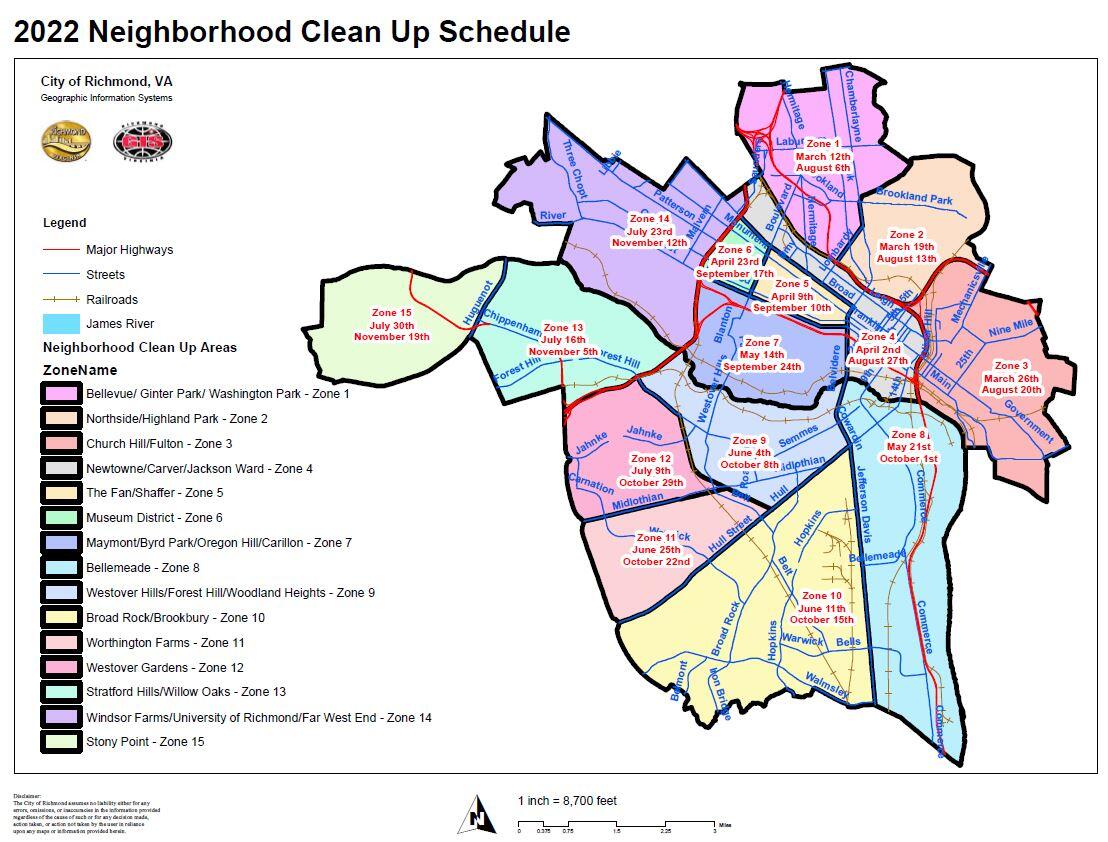 Zone 1 - Neighborhood Clean-Up Reminder for Bellevue - Ginter Park and ...