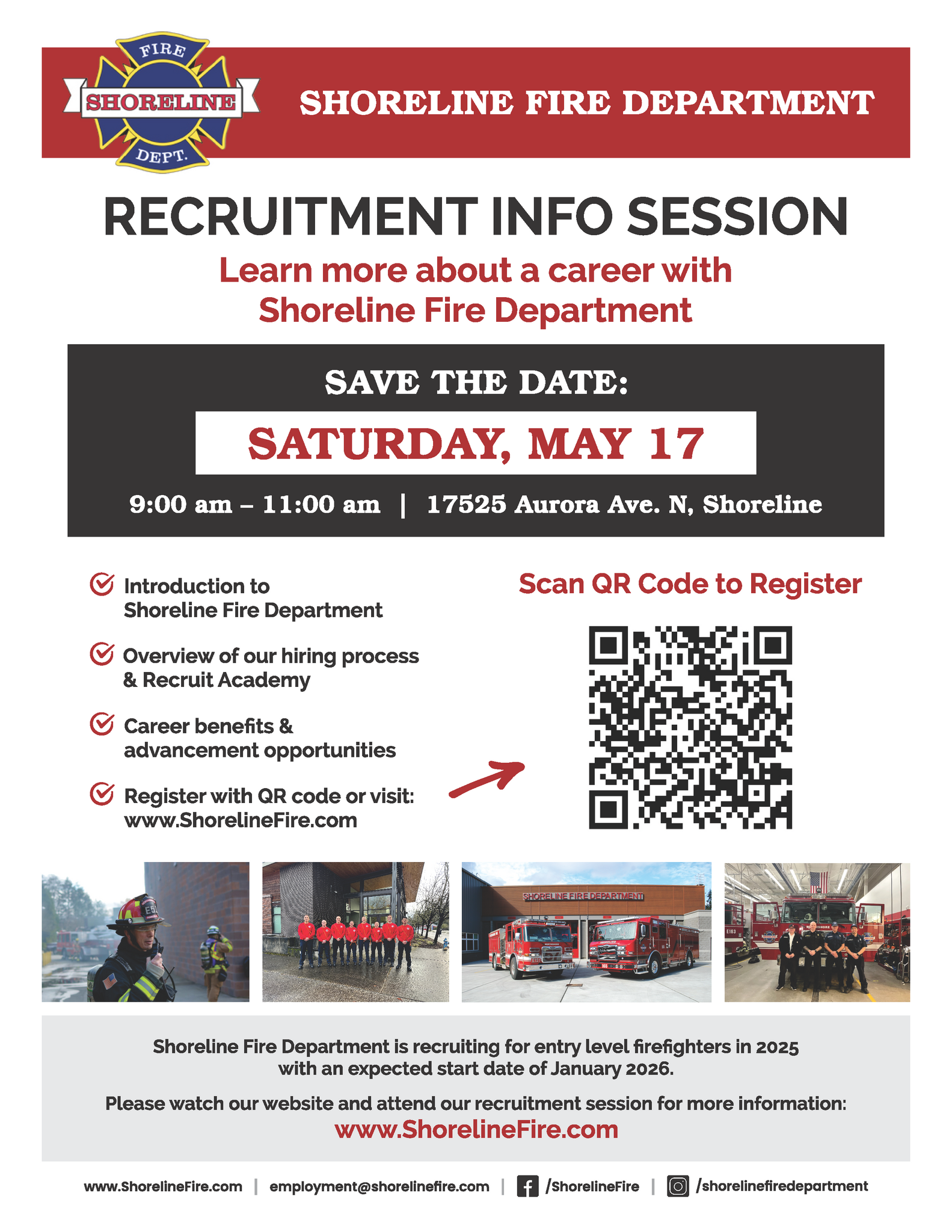 🚨 Interested in a career with Shoreline Fire? (Northshore Fire ...