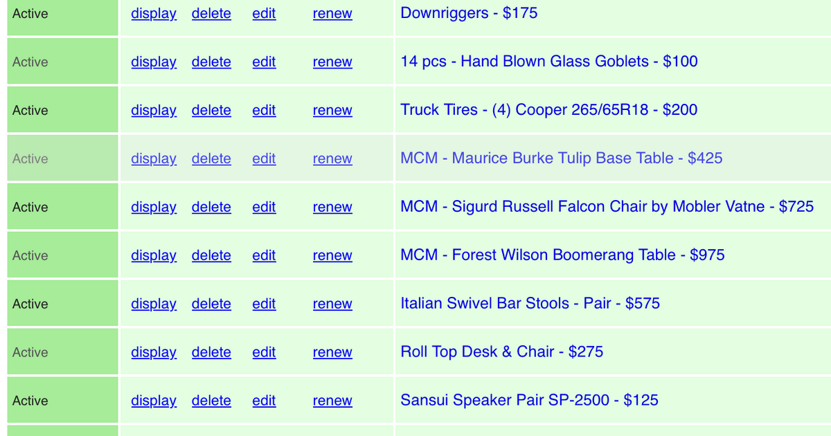 Many Items - See Craigslist for details in Norton Shores, MI | For Sale ...