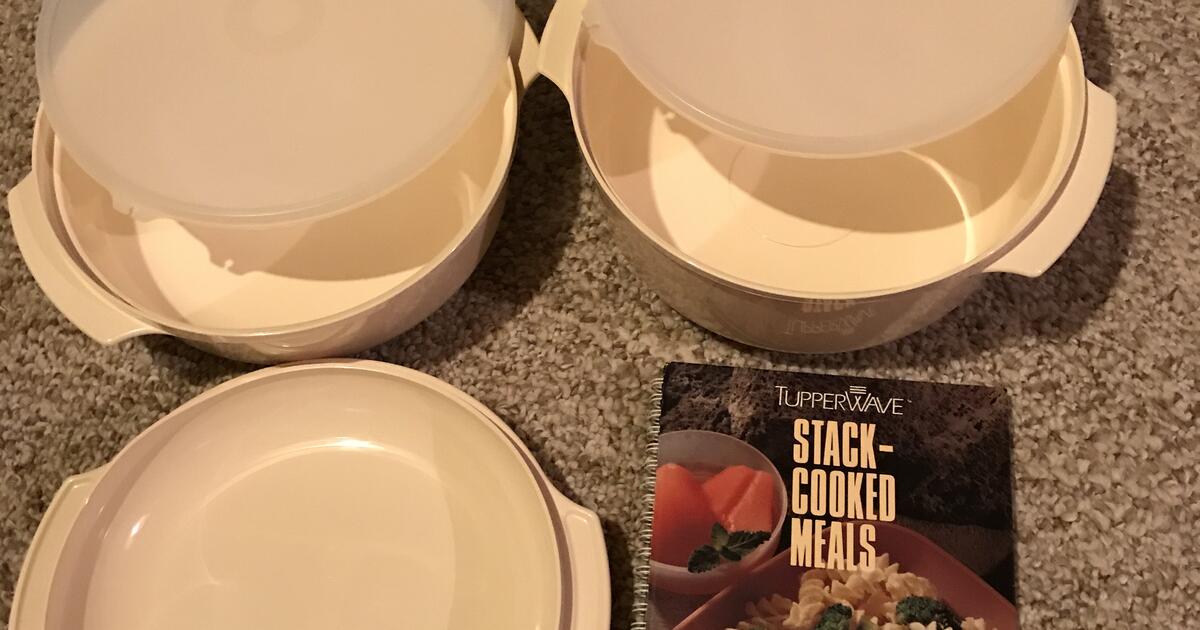 New Tupperware Microwave stacker set & Cookbook for $25 in Jackson, WI ...