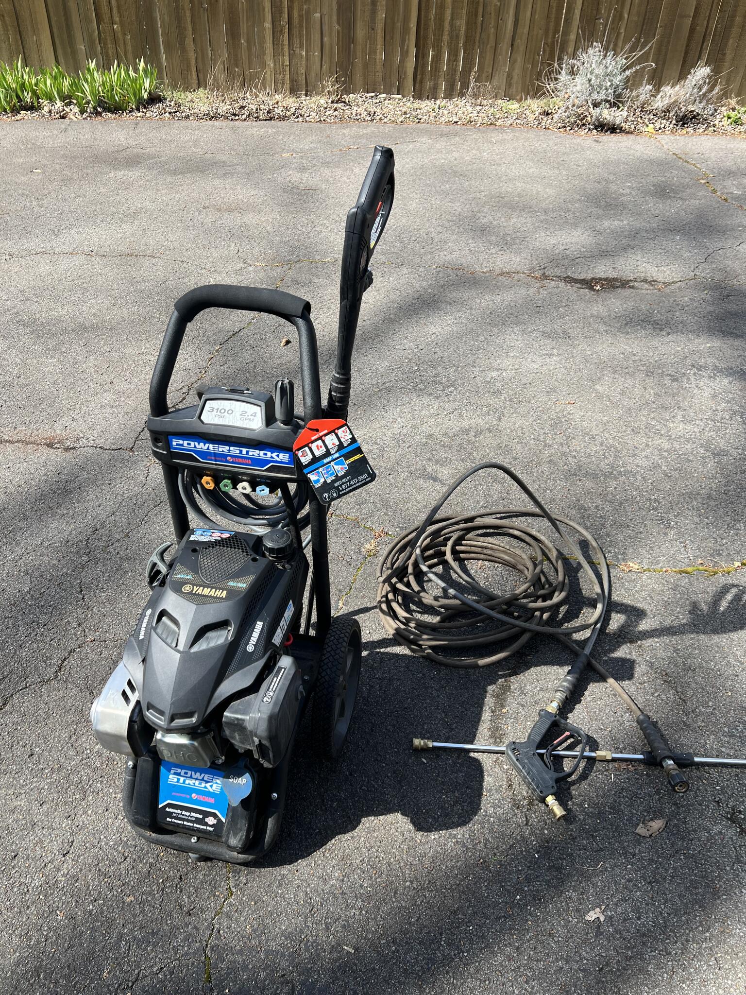 Yamaha PowerStroke 3100 PSI gas Pressure Washer for $100 in Nashville ...