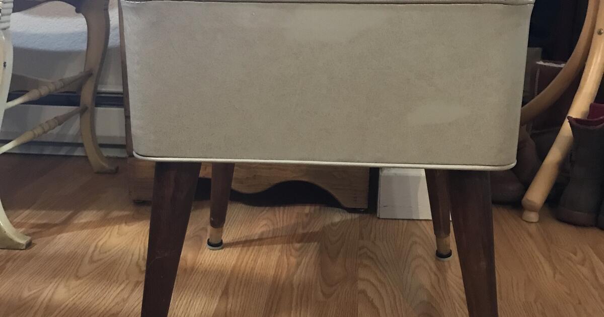 VINTAGE SEWING STOOL WITH STORAGE COMPARTMENT for $100 in Port Townsend ...