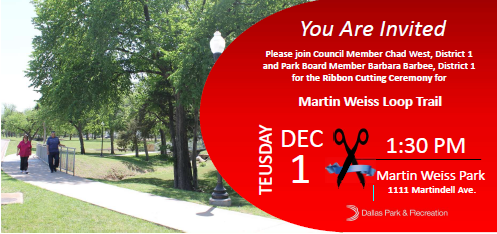 Martin Weiss Park has new loop trail! Ribbon-cutting ceremony tomorrow ...