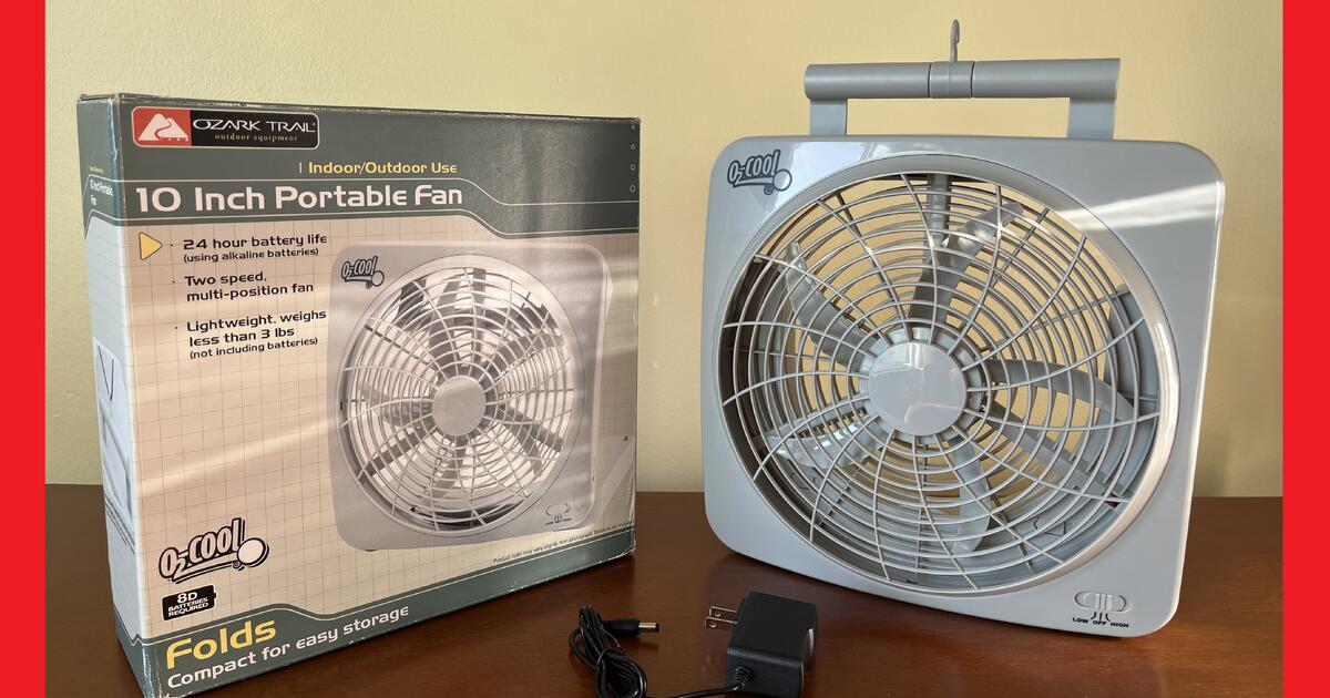 ️Ozark Trail O2 Cool Indoor/Outdoor 10 Inch Portable Fan for $10 in ...