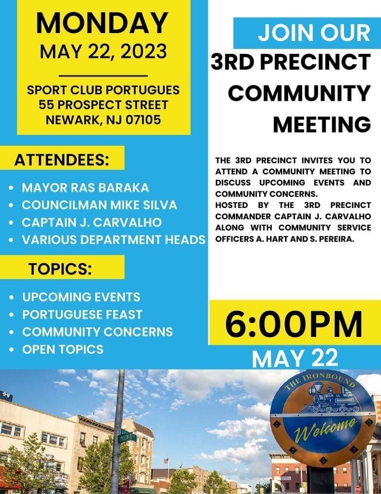 3rd Precinct Commanders Captain J. (Newark Department of Public Safety ...