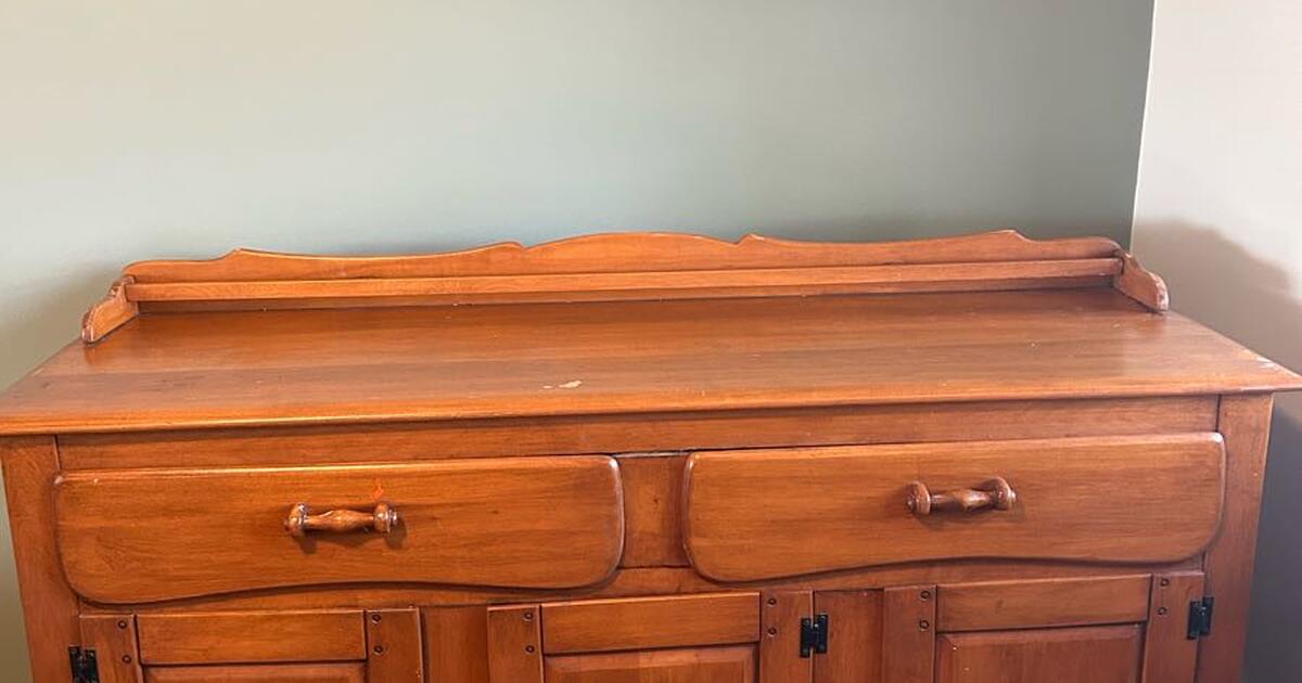 Vintage solid maple buffet for $110 in Harrisburg, PA | For Sale & Free ...