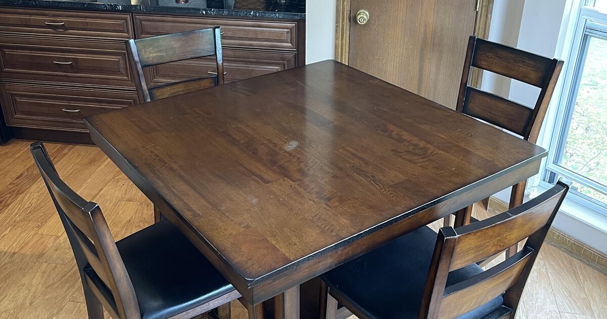 High Top Table (40 x 40) with 4 chairs for $50 in Hilliard, OH | For ...