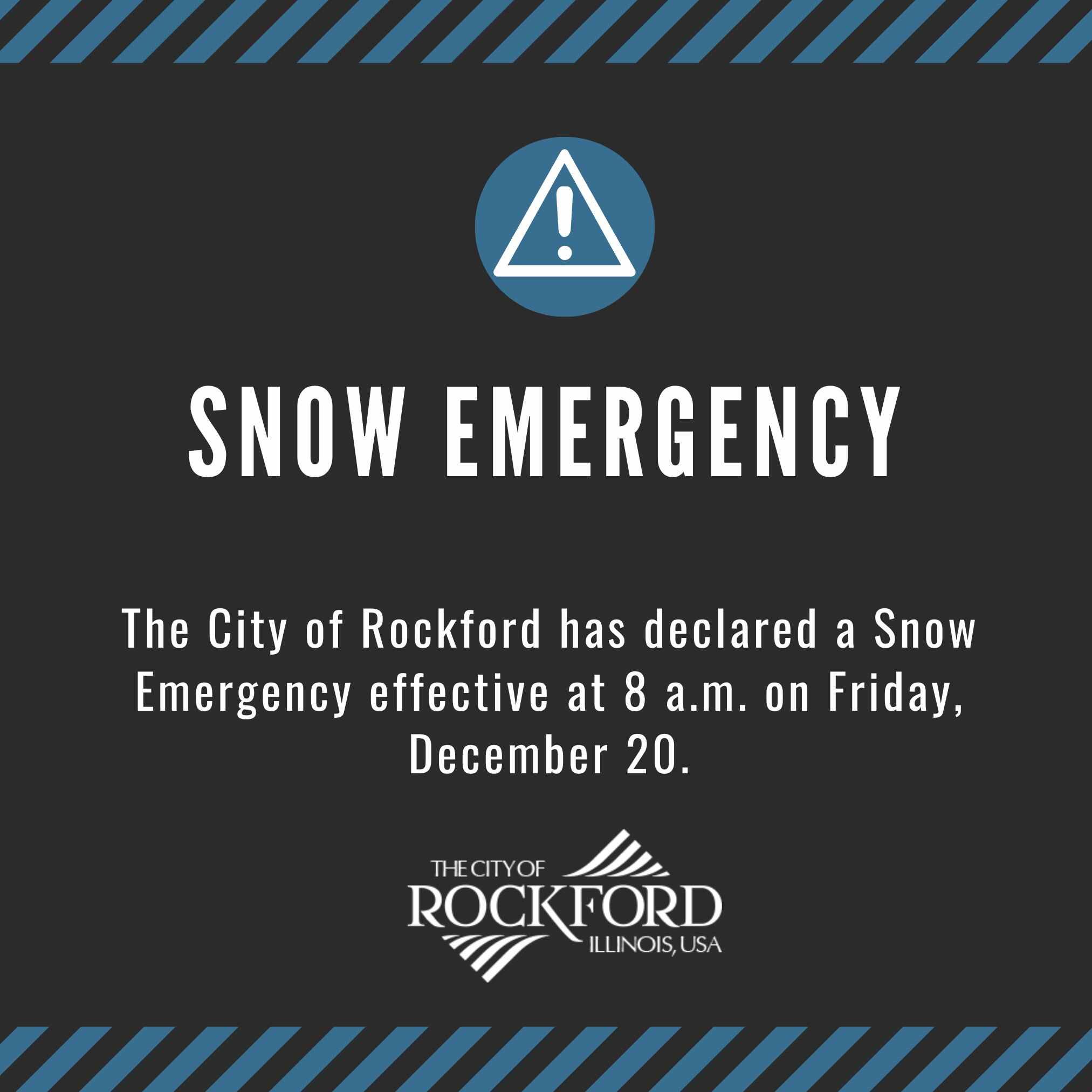 SNOW EMERGENCY: We're declaring a Snow Emergency beginning at 8 a ...