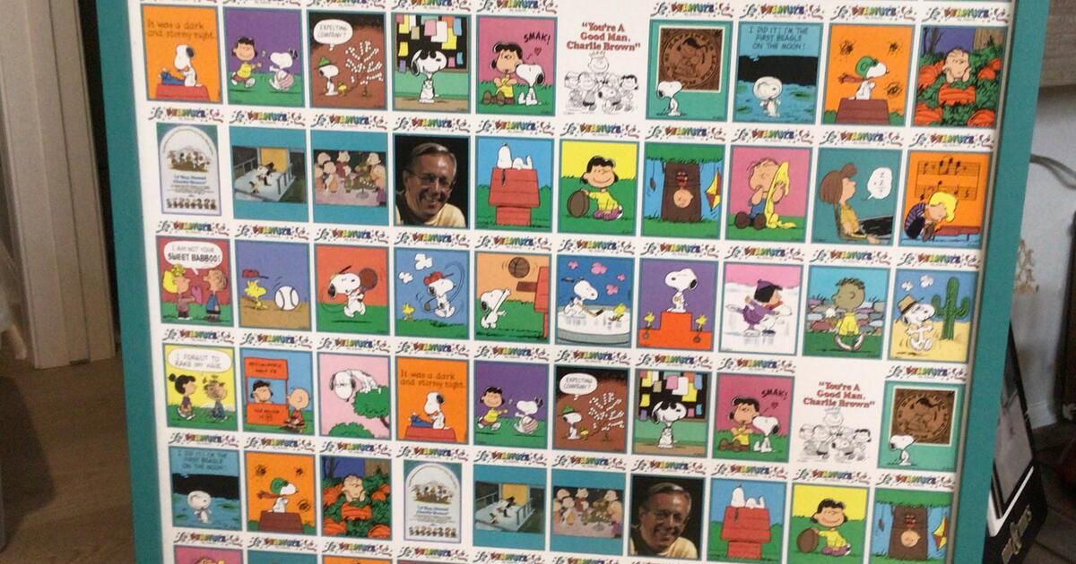 Framed Uncut Sheet Charles Schultz Peanuts Trading Cards. for $200 in ...