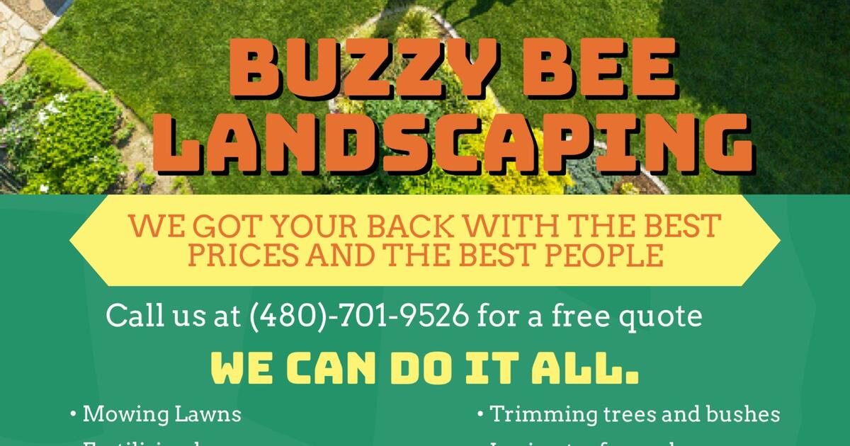 Buzzy Bee Landscaping Services for Free in Mesa, AZ | For Sale & Free ...
