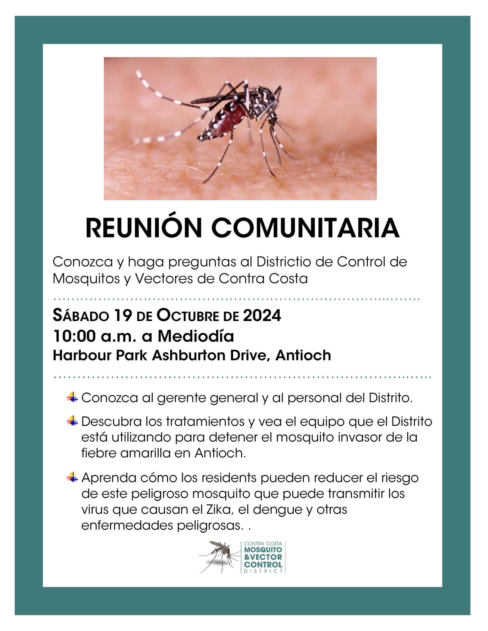 Join us next Saturday as we meet with Antioch residents at Harbour Park to share why stopping ...