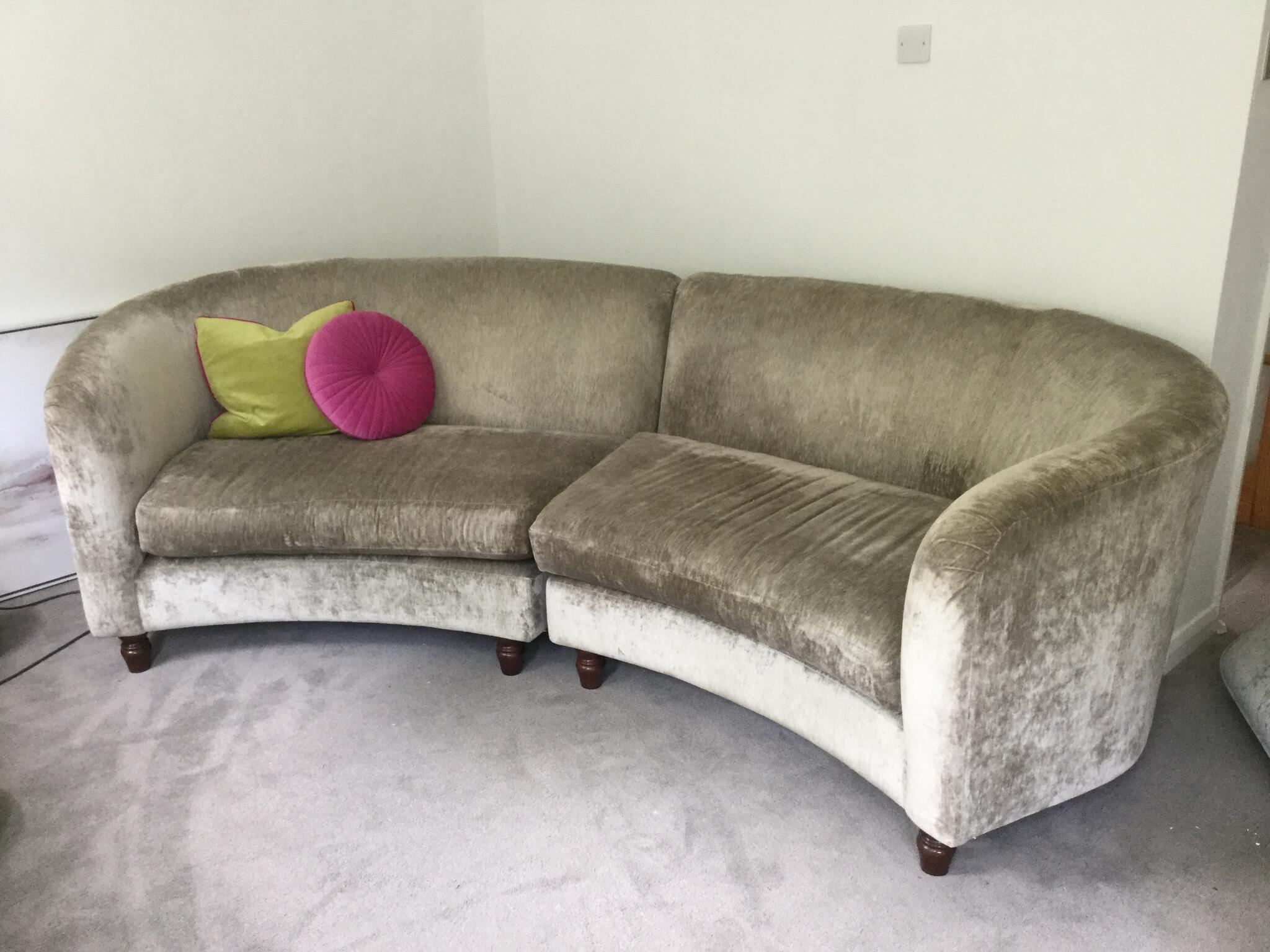Laura ashley curved sofa store